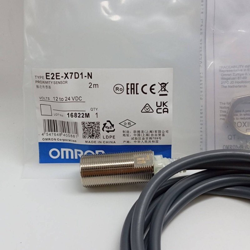 E2E-X7D1-N เป็นพร็อกซิมิตี้เซ็นเซอร์จับโลหะ 2สาย DC M18 ชนิด NO ระยะจับ 7MM | Shopee Thailand
