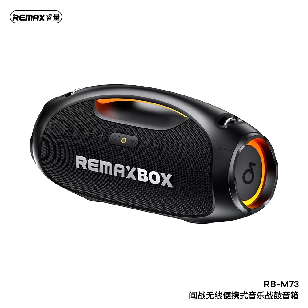 REMAX รุ่น RB-M73 Wireless PortableMusic War Drum Speaker ลำโพงบลูทูธ ...