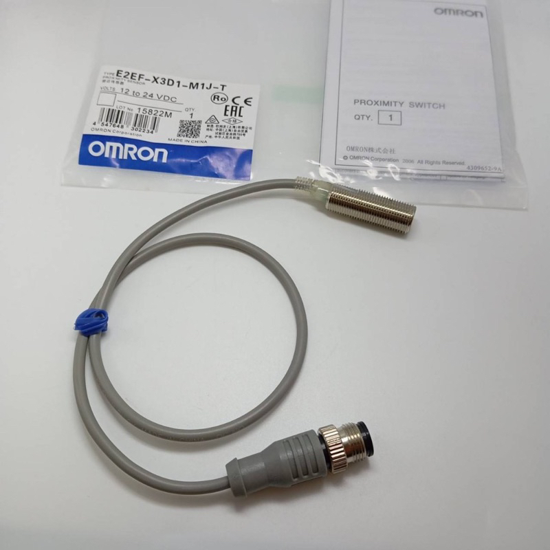 E2E-X3D1-M1TGJ-T งานแท้ล้างสต๊อกจับโลหะ หัว M12 ระยะจับ 3MM 2สาย NO พร้อมส่งในไทย | Shopee Thailand