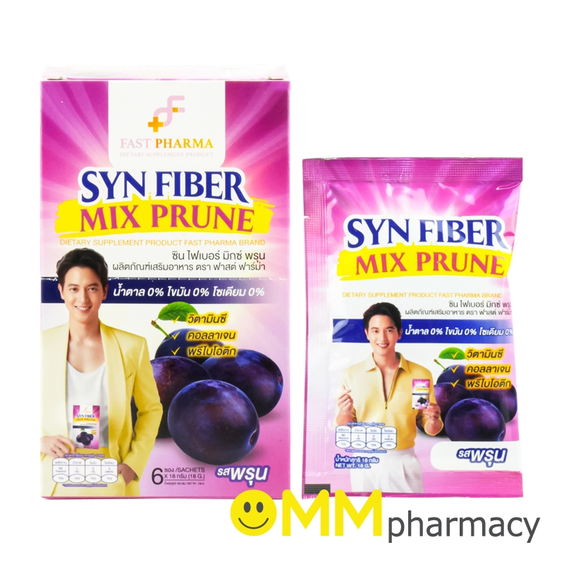 SYN FIBER MIX พรุน 18G.(6ซอง/กล่อง) | Shopee Thailand