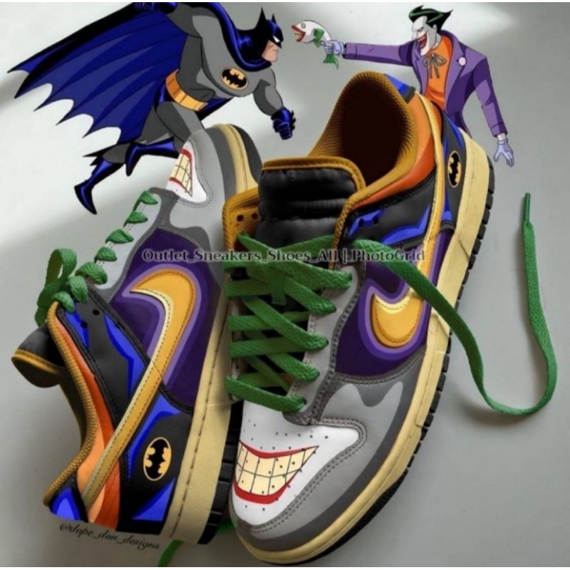 Nike Dunk Low Batman X Joker (size38-45) | Shopee Thailand