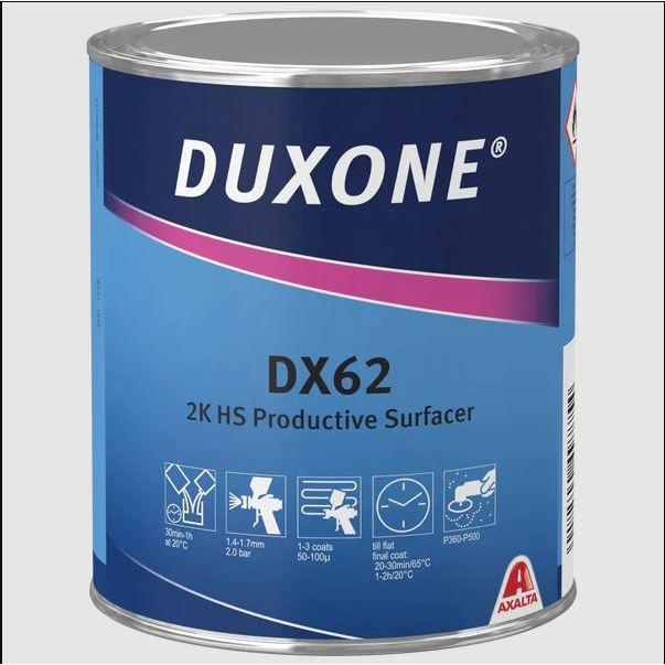 สีรองพื้นดุ๊กซอน DUXONE 2K ขนาด 4 ลิตร DX62+DX20 (1ชุดมีสีพื้น1แกลลอน ...