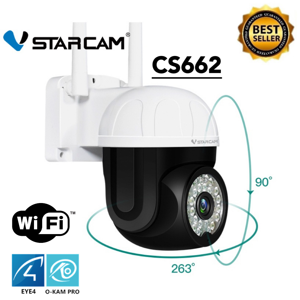 Vstarcam C662 2MP/CS662 3MP ความละเอียด 3 ล้านพิกเซล กล้องวงจรปิดไร้สาย ...