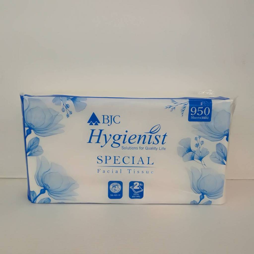 (950 แผ่น) BJC HYGIENIST SPECIAL FACIAL TISSUE บีเจซี กระดาษเช็ดหน้า ...