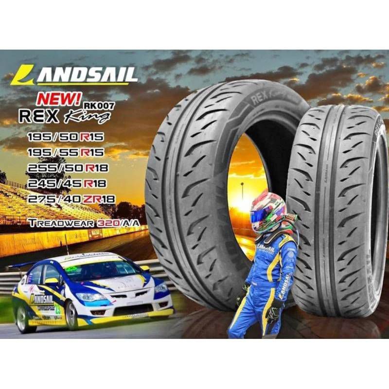 ยาง Landsail ผลิตปี2024 (4เส้น) Rs009/Rk008/Ls388 (195/50r15,195/55r15,205/45r17,215/45r17,255 ...