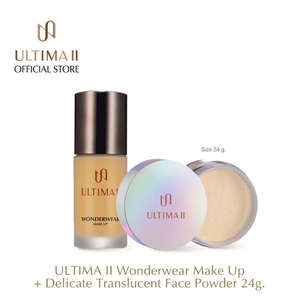 ULTIMA II Wonderwear Make Up + Delicate Translucent Face Powder 24g ...