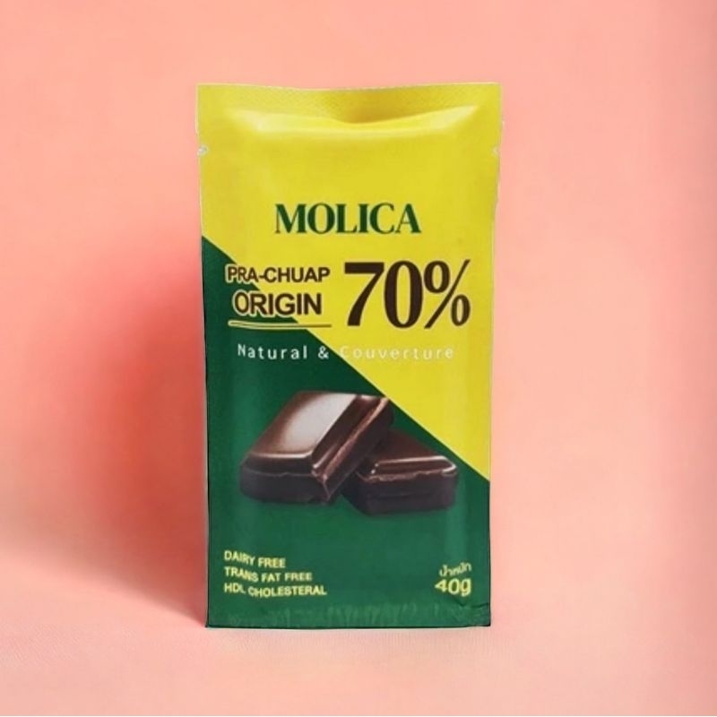 [ฤดูฝน] 30g. Molica craft chocolate70% milk free bean to bar คราฟ ...