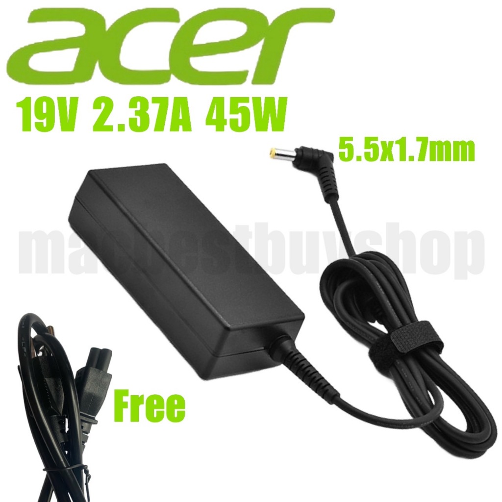 พร้อมส่ง อะแดปเตอร์ Acer 19V 2.37A 45W 5.5X1.7mm | Shopee Thailand