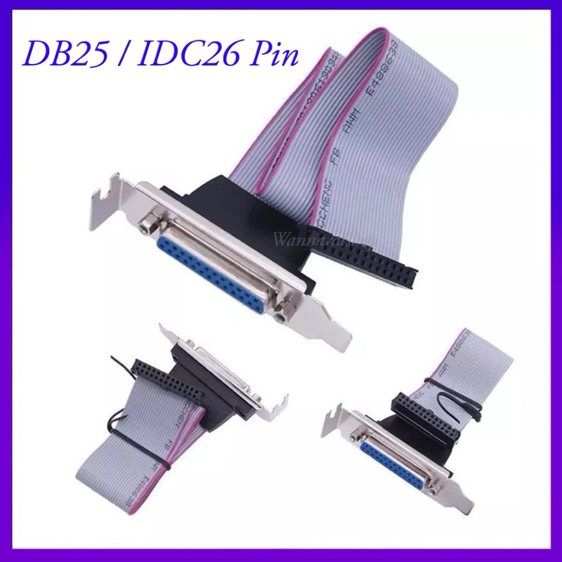 Parallel 9 Pin Serial Port Expansion ชาย)/Idc Bezel หญิง (Db25เครื่อง ...