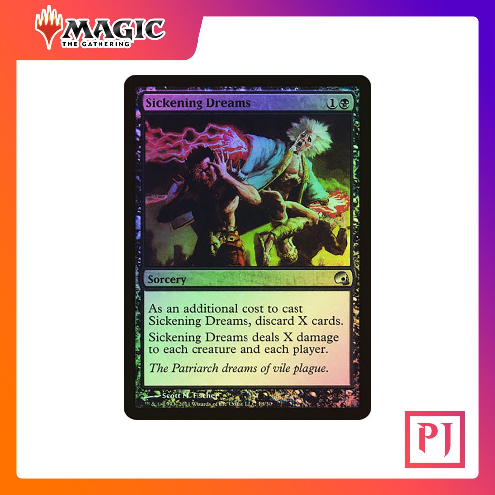 [MTG] Sickening Dreams [PD3] [BLACK] [UNCOM] [FOIL] [ENG] (การ์ดเมจิค ...