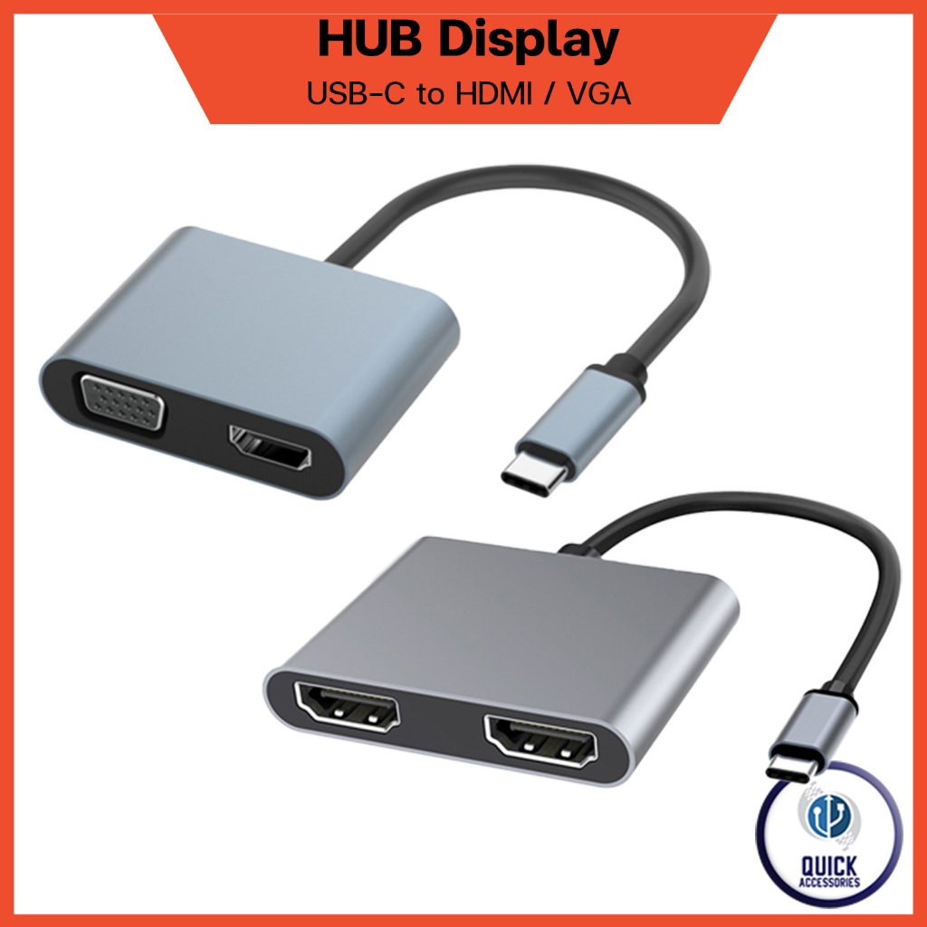 อะแดปเตอร์ HUB USB Display / USB-C HDMI USB3.0 SD CARD RJ45 TF สายแปลง TypeC (JH) | Shopee Thailand