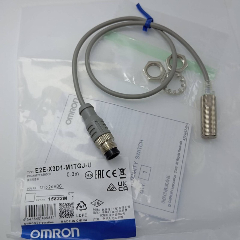 E2E-X3D1-M1TGJ-U Proximity Sensor Omron เป็นพร็อกซิมิตี้เซ็นเซอร์ พร้อมส่งในไทย🇹🇭ส่งของทุกวันมอ ...