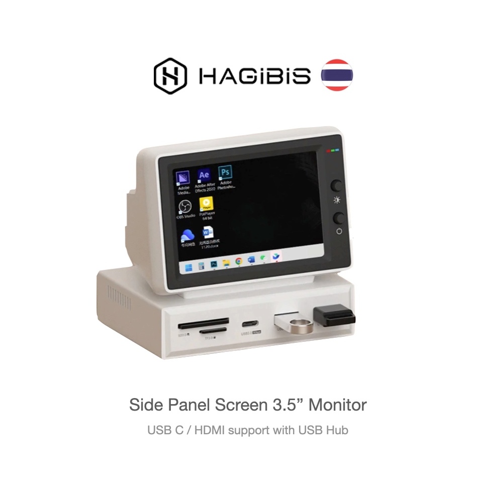 ส่งจาก กทม ประกันไทย Hagibis X86 จอจิ๋ว 3.5inch IPS 960x640 model USB ...