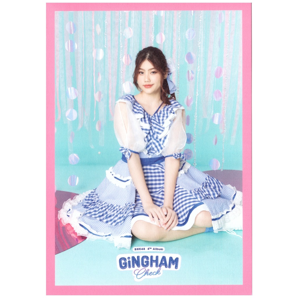 [โปสการ์ด][2/2] BNK48 CGM48 Gingham Check Postcard | Shopee Thailand
