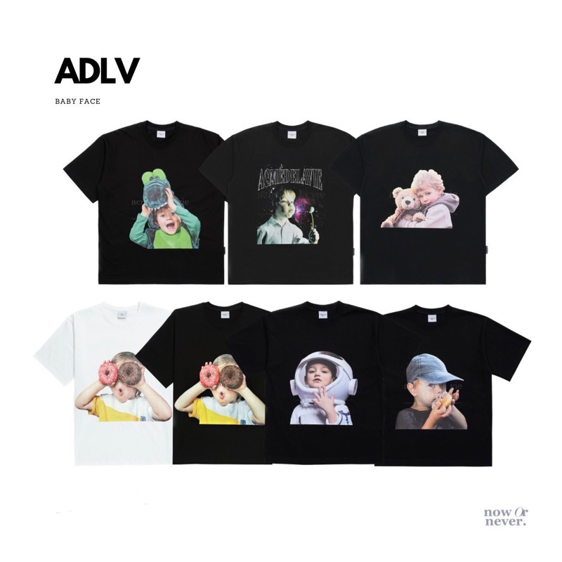 พร้อมส่ง ADLV BABY FACE SHORT SLEEVE T-SHIRT | Shopee Thailand