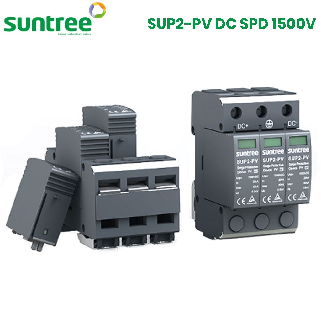 Suntree SUP2-PV DC Surge Protection Device 3P 1500V 20-40KA SPD เสิร์จ ...