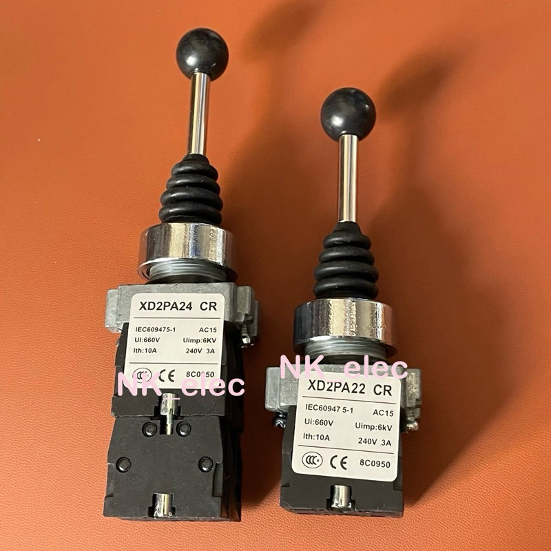 XD2PA22 CR XD2PA24 CR สวิตช์ คันโยก โยก-เด้งกลับ2ทิศทาง , โยกเด้งกลับ 4 ...