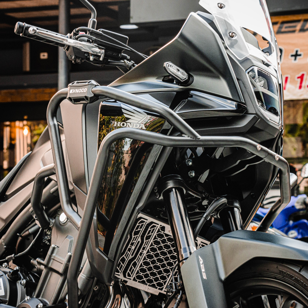 แคชบาร์ NX500 DINOCO รุ่น PRO Rally Stainless Fullset (กันล้ม) สีดำ/สี ...