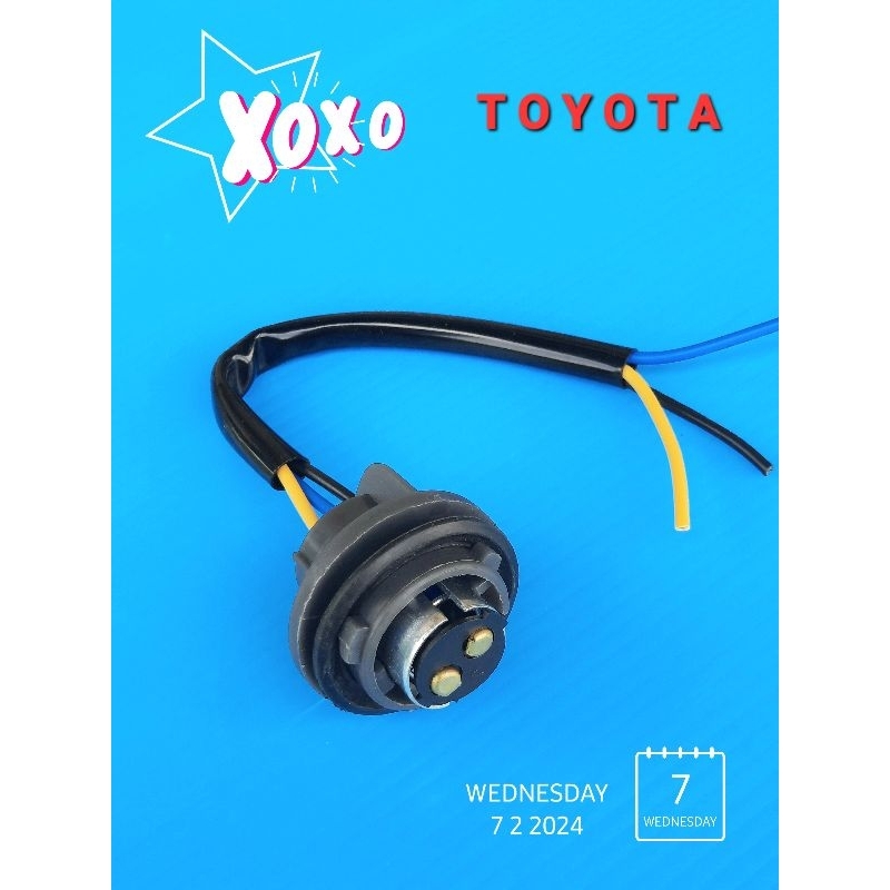 ขั้วหลอดไฟท้าย เบรค,หรี่/2จุด TOYOTA Viosปี2002-2006(บรรจุ1ชุด ...