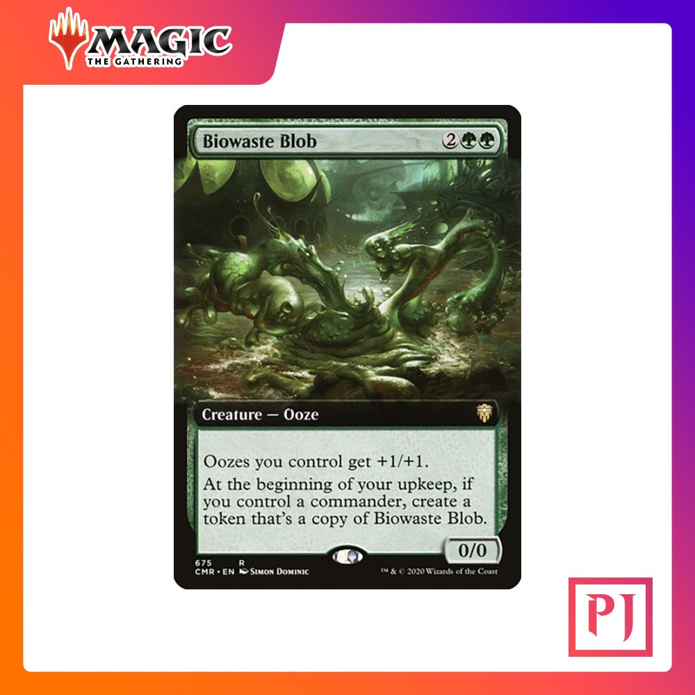 [MTG] Biowaste Blob (Extended Art) [CMR] [GREEN] [RARE] [NORMAL] [ENG ...