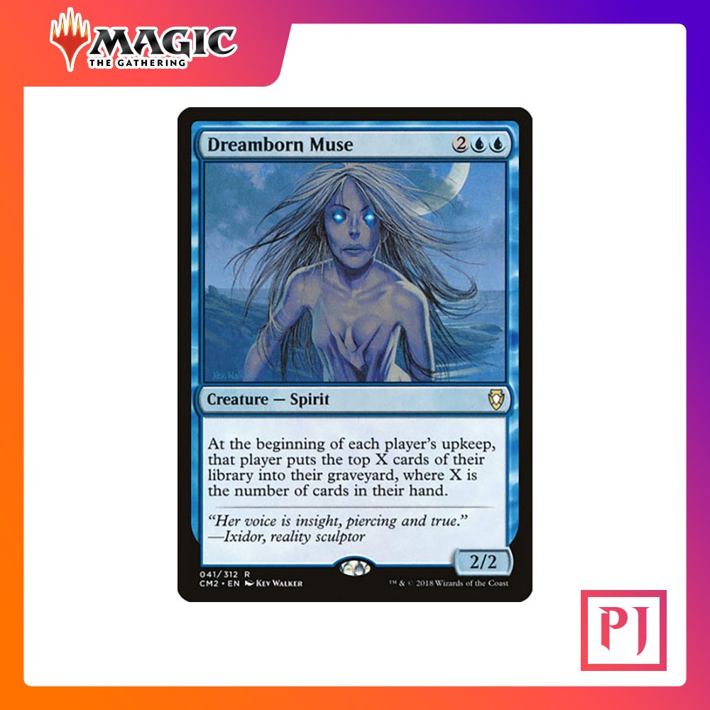 [MTG] Dreamborn Muse [CM2] [BLUE] [RARE] [NORMAL] [ENG] (การ์ดเมจิค ...