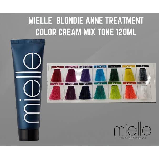 Mielle Blondie Anne Treatment Color Cream (Mix Color) 120ml ครีมโกรกสี ...
