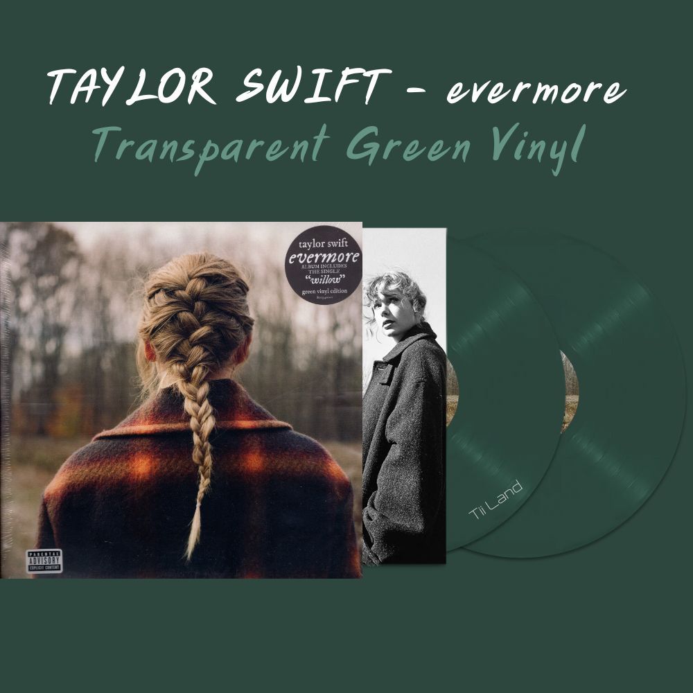 แผ่นเสียง Taylor Swift - evermore Album Deluxe Edition (2LPs Green ...