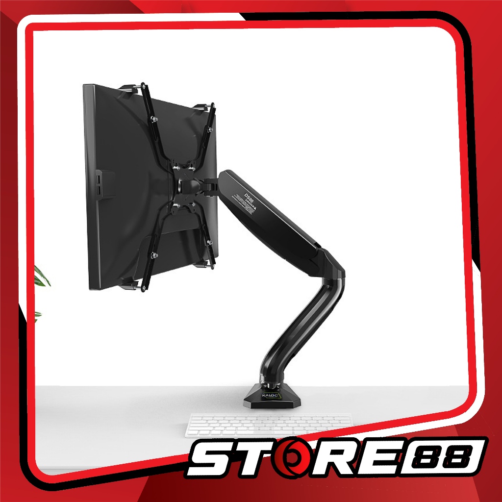 อุปกรณ์เสริมขาจับจอคอม และ แท่นวางแล็ปท็อป รุ่น KLC-H1 [G7_016] สำหรับจอไม่มีรูน็อต ติดตั้งง่าย ...