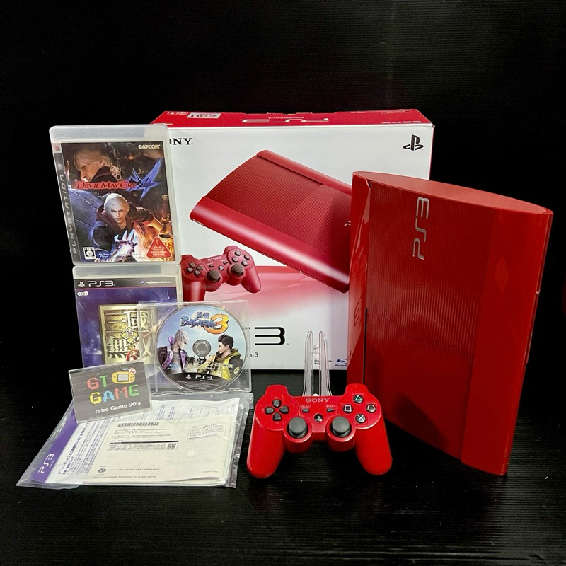 PS3 Super Slim Limited Garnet Red boxes 📟 CECH-4000B GA 🇯🇵 Menu Eng 95% | Shopee Thailand