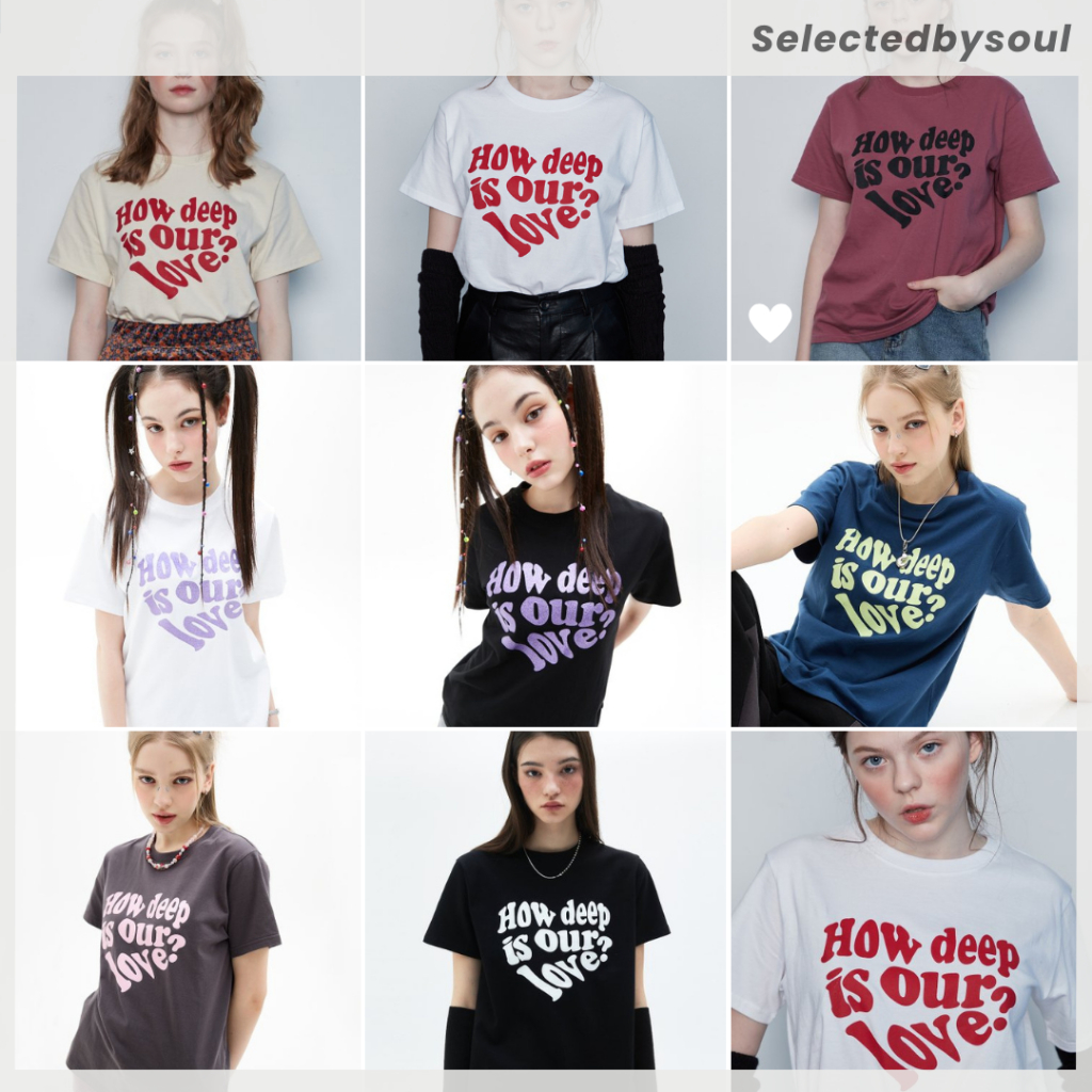 [พร้อมส่ง] Luv is True รุ่น Love Tee ของแท้100% เสื้อยืดนำเข้าจากเกาหลี ...