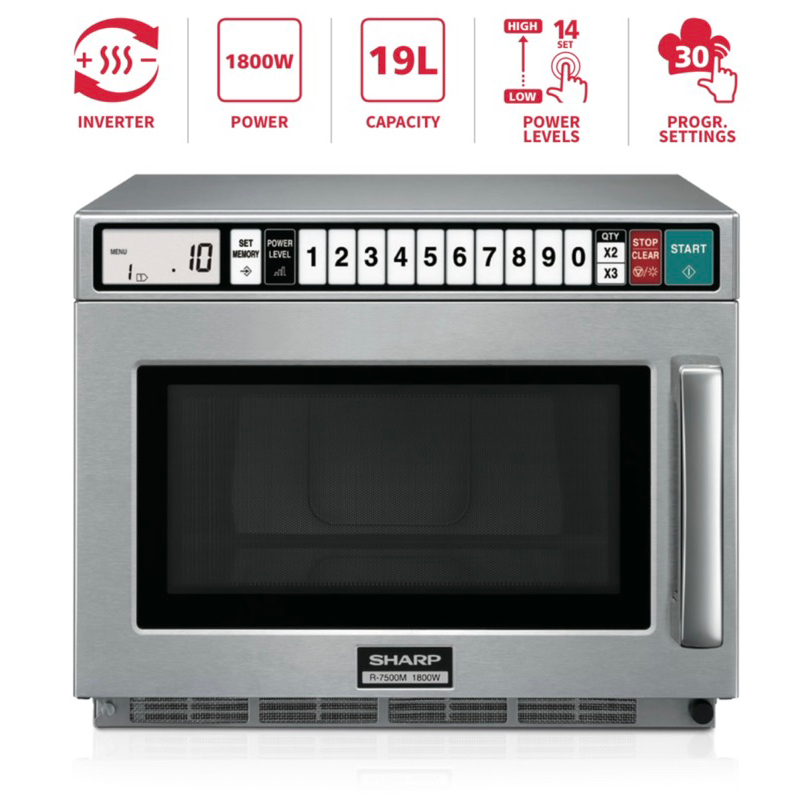 ไมโครเวฟเชิงพานิชย์ SHARP R-7500CP/Seven inverter( รุ่นใหม่ล่าสุด ...