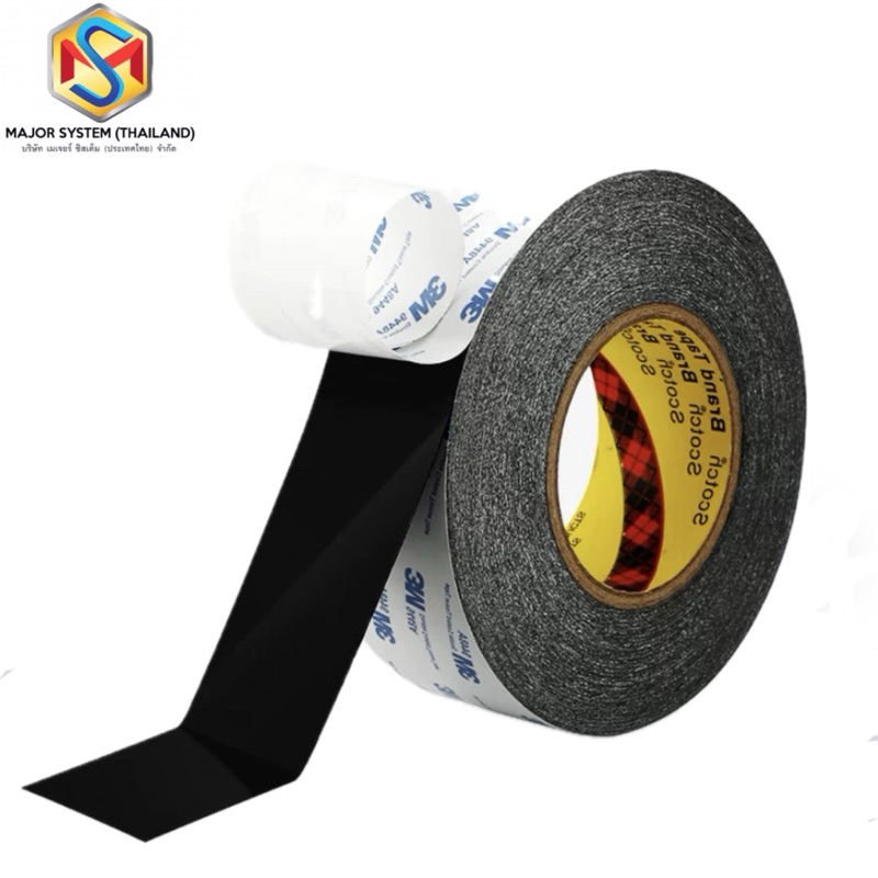 3M 9448AB, 9448B ทิชชู่เทป เทปกาว 2 หน้าแบบบาง เทปกาวสองหน้าสีดำ ...