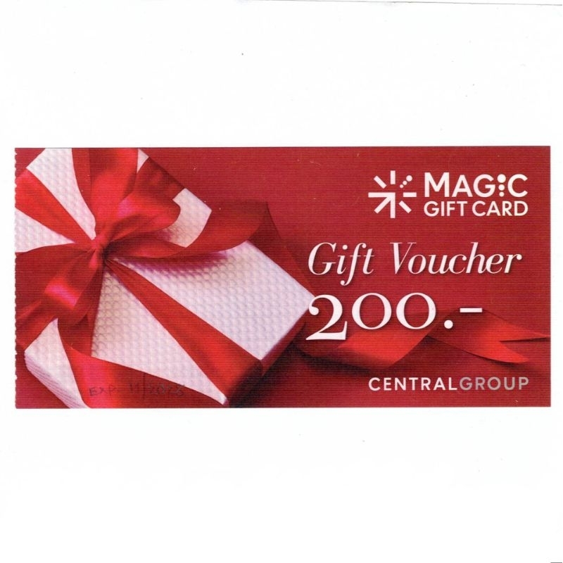 บัตรของขวัญ gift voucher central 100/200 บาท | Shopee Thailand