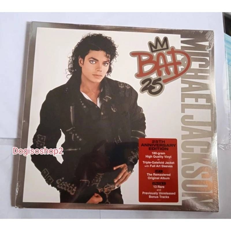 ของใหม่ ซีล Michael Jackson - Bad: 25th Anniversary [New Vinyl LP] 180 ...