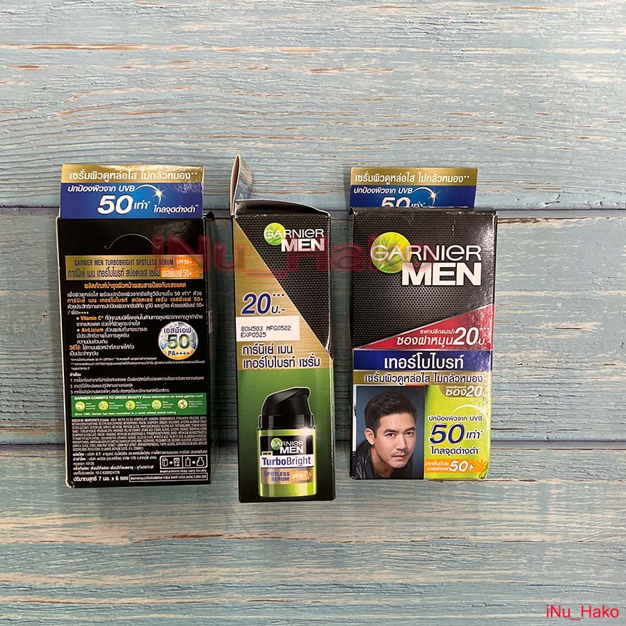 Garnier Men Turbo Bright Spotless Serum, Oil Control Serum แบบซองยกกล่อง | Shopee Thailand