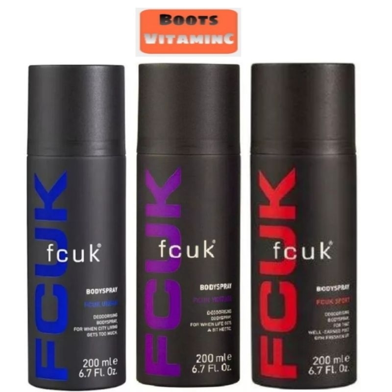 FCUK Bodyspray เอฟซียูเค บอดี้ สเปรย์ - เอฟซียูเค วินเทจ 200 มล. ...