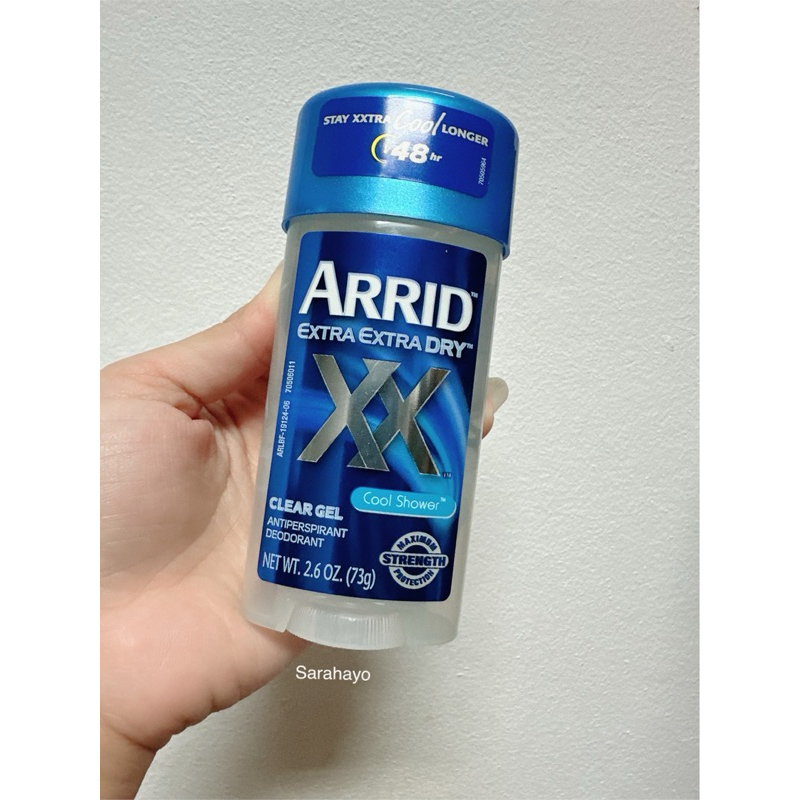 Arrid Extra Dry Cool Shower Clear Gel Antiperspirant and Deodorant 73g ...