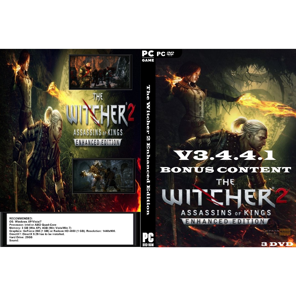 แผ่น Game PC The Witcher 2 Enhanced Edition (3DVD) | Shopee Thailand