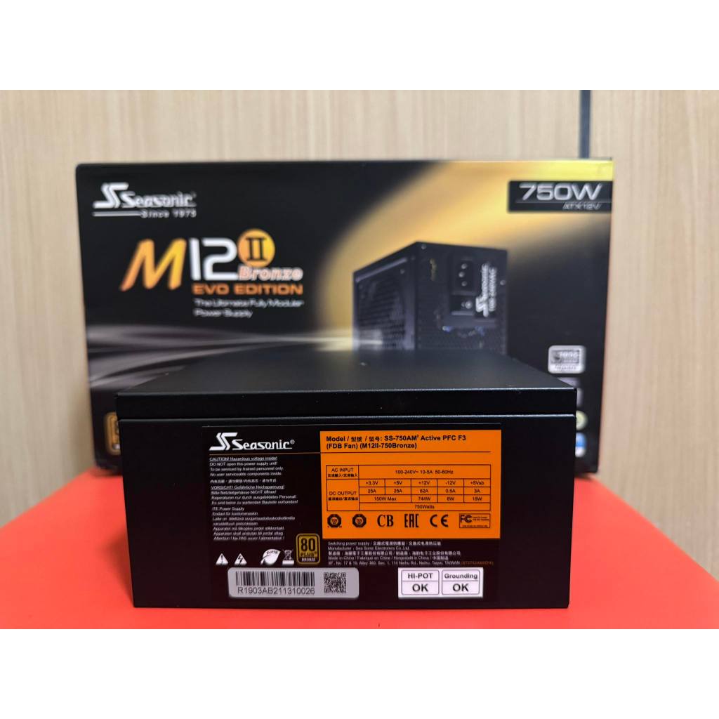Seasonic(PowerSupply)M12II EVO EDITION 750W 80+ Bronz สภาพดี | Shopee ...