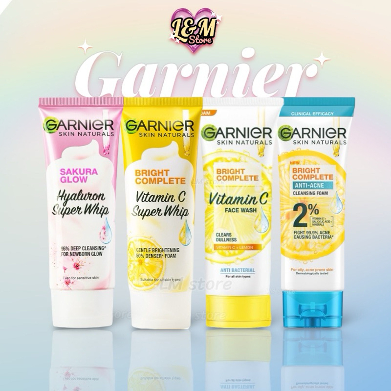 [รวมโฟมล้างหน้า การ์นิเย่ 100มล.] โฟมล้างหน้า Garnier 100 ml. | Shopee ...