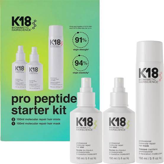 K18 Pro Peptide Starter Kit ชุดเซ็ตผลิตภัณฑ์บำรุงเส้นผม แบบไม่ต้องล้าง ...