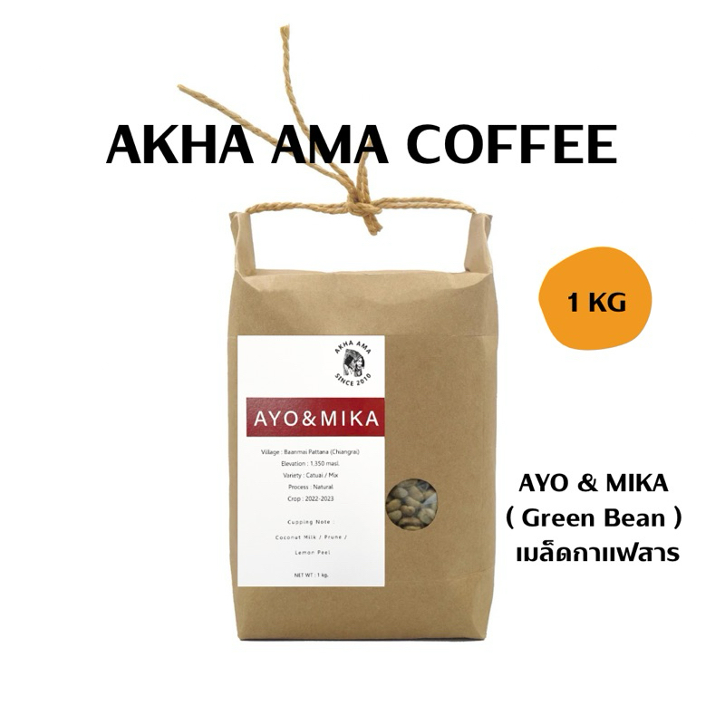 AKHA AMA COFFEE กาแฟอาข่า อ่ามา - AYO & MIKA ( Green Bean ) เมล็ดกาแฟ ...