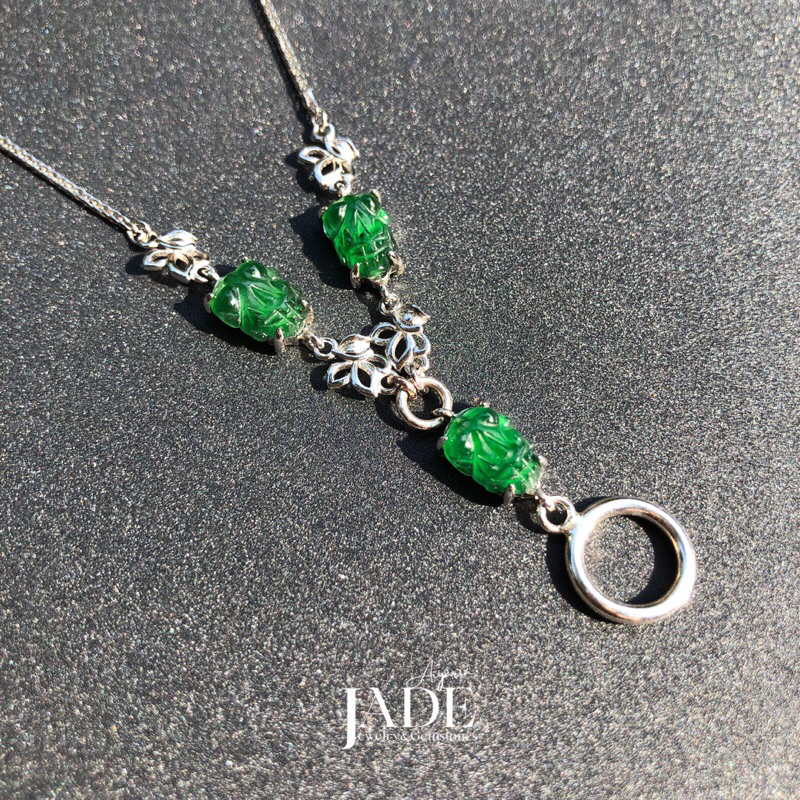 สร้อยคอปี่เซี๊ยะ PIXIU หยกพม่าเเท้ Natural Jadeite Type A FeiCui A-Jade ...