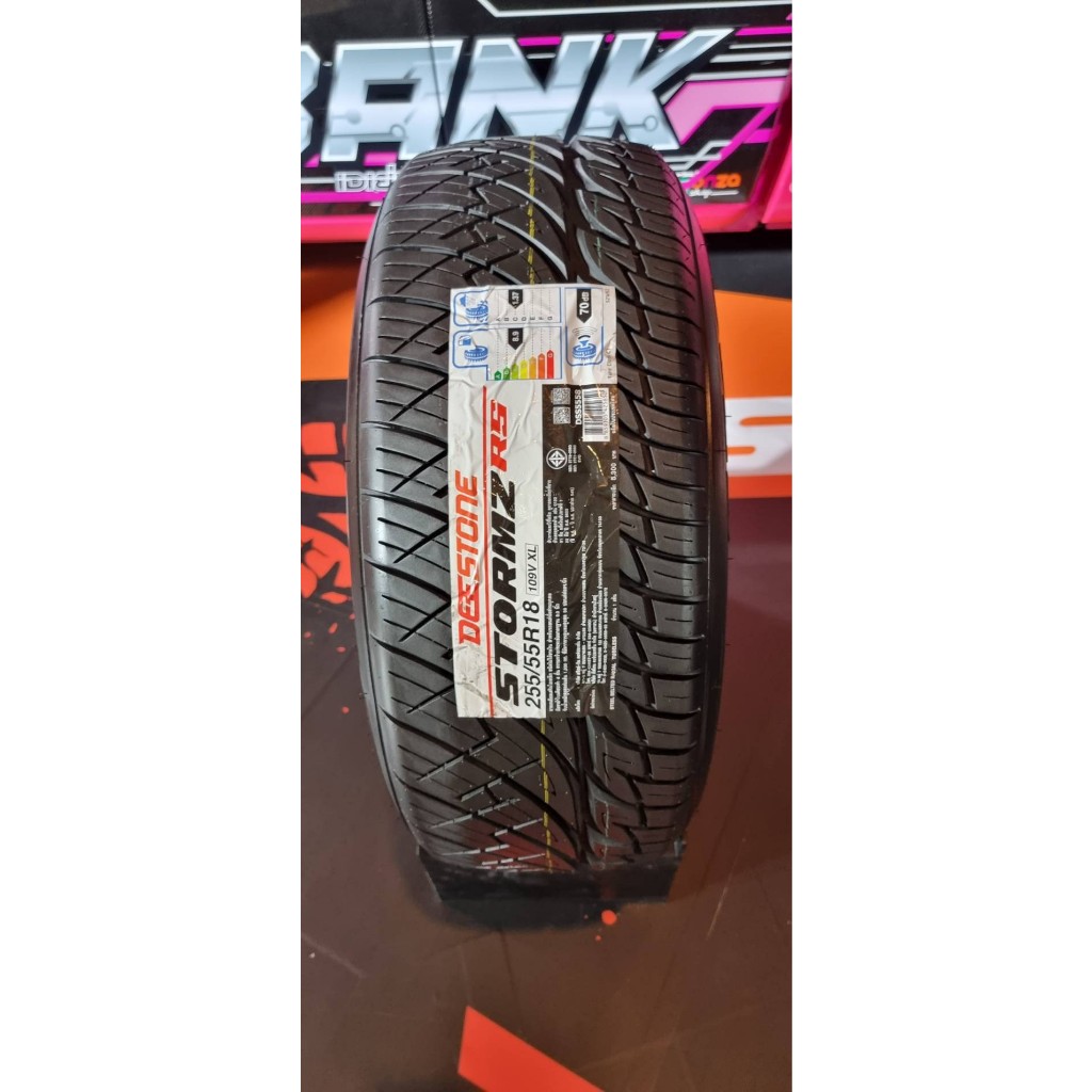 ยางใหม่ DEESTONE 255/55R18 รุ่น STORMZ RS 4 เส้น แก้มดำ ปีผลิต 2024 | Shopee Thailand