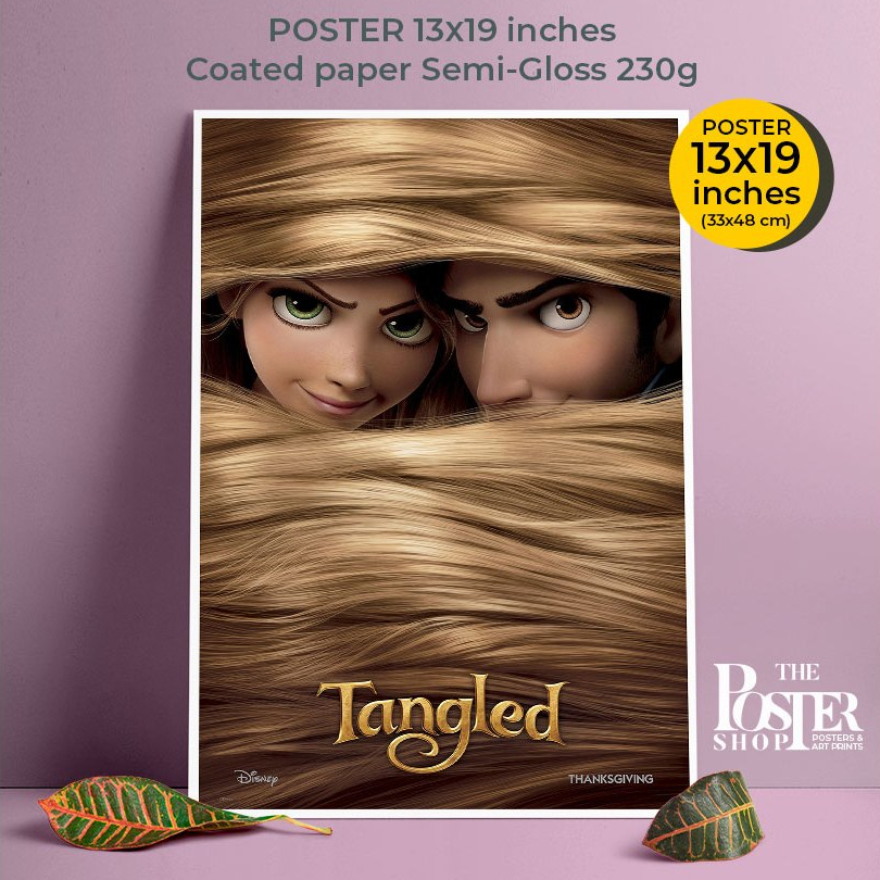 Tangled Poster โปสเตอร์ราพันเซล เจ้าหญิงผมยาวกับโจรซ่าจอมแสบ ภาพขนาด ...