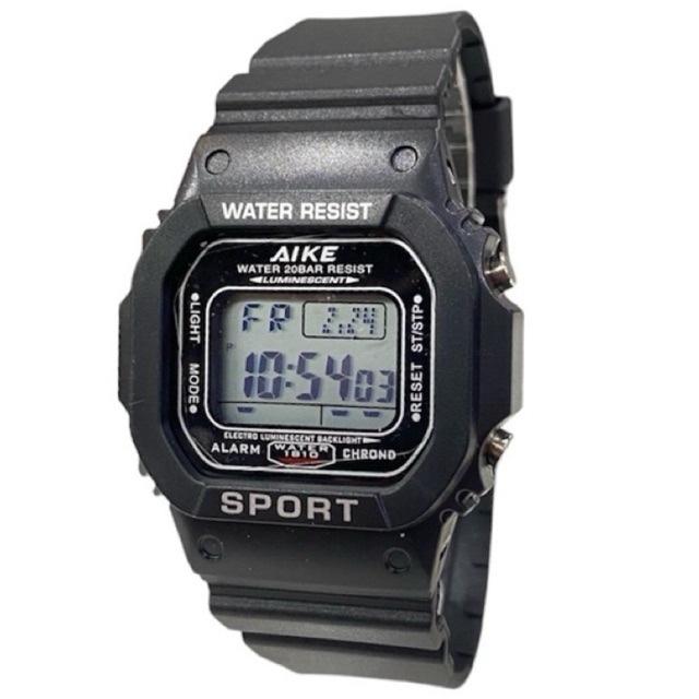 (พร้อมส่ง ) sportwatchป้ายห้อยAIKE นาฬิกาข้อมือผู้ชายสปอร์ท สายยางอย่าง ...