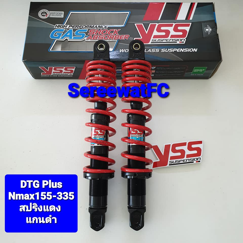 โช้คหลัง YSS Nmax Nmax155 DTG PLUS (Hybrid) แก๊ส-น้ำมัน ยาว 335 มิล ปี ...