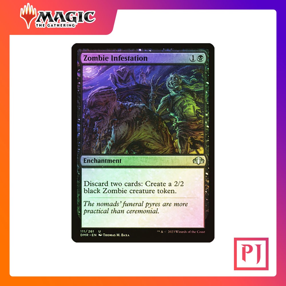 [MTG] Zombie Infestation [DMR] [BLACK] [UNCOM] [FOIL] [ENG] (การ์ดเมจิค ...