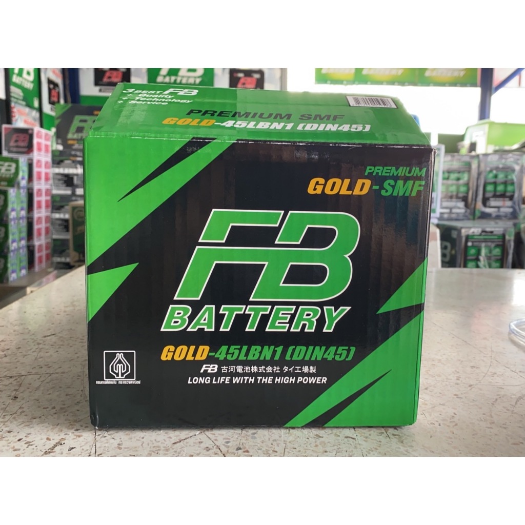 แบตเตอรี่ FB Battery Premium Gold SMF DIN 45 LBN 1 ขั้ว L | Shopee Thailand