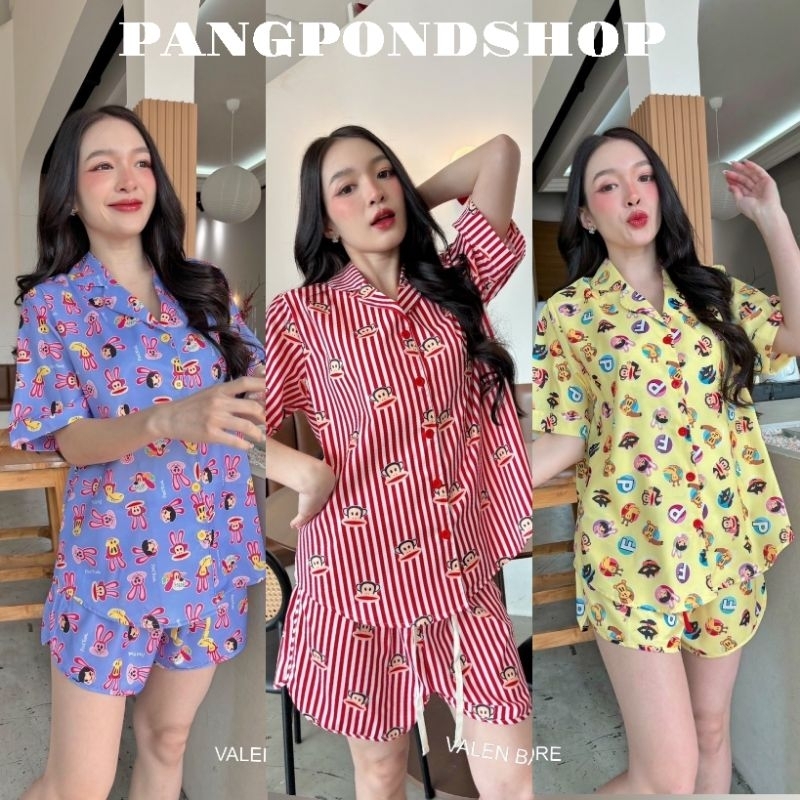 ชุดนอนวาเลน VALEN BASIC STORE (แขนสั้น-ขาสั้น) | Shopee Thailand